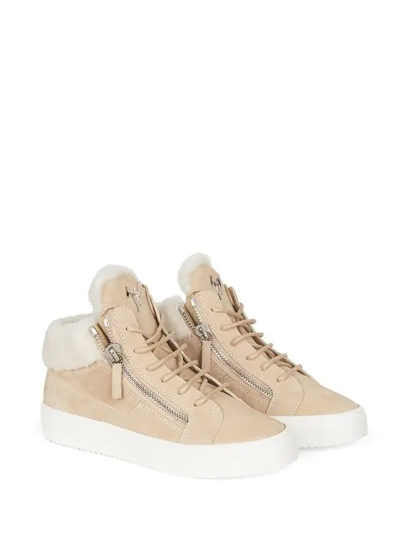 GIUSEPPE ZANOTTI Kriss Winter Mid-top Sneakers - Neutrals