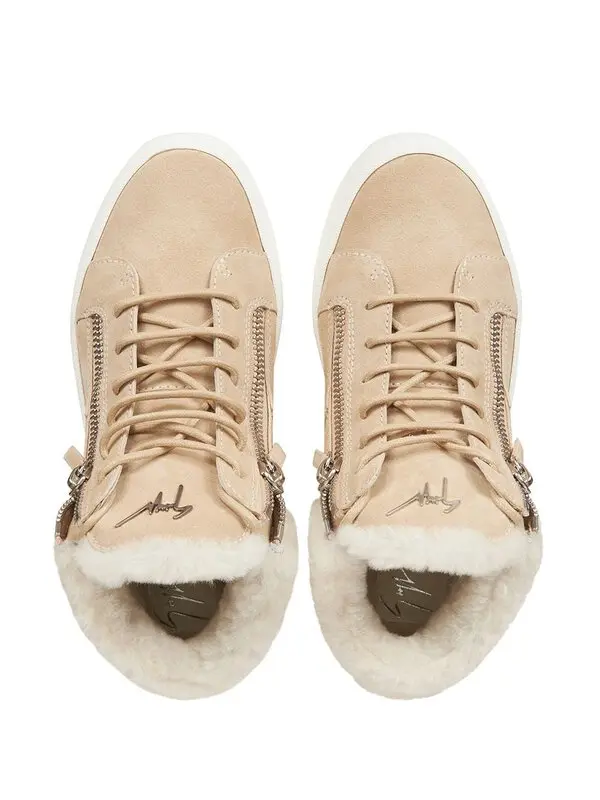 GIUSEPPE ZANOTTI Kriss Winter Mid-top Sneakers - Neutrals