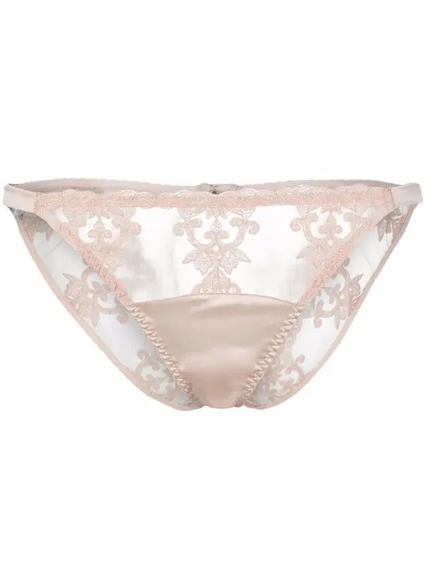 FLEUR OF ENGLAND Dajlia Ouvert Briefs - Neutrals