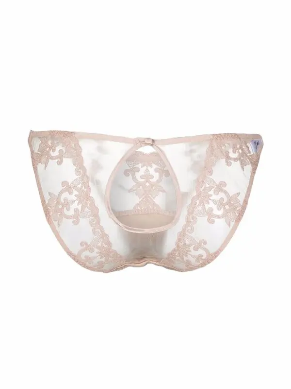 FLEUR OF ENGLAND Dajlia Ouvert Briefs - Neutrals