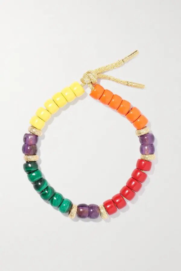 Carolina Bucci Loretta Caponi Forte Beads -stone Bracelet - Multi