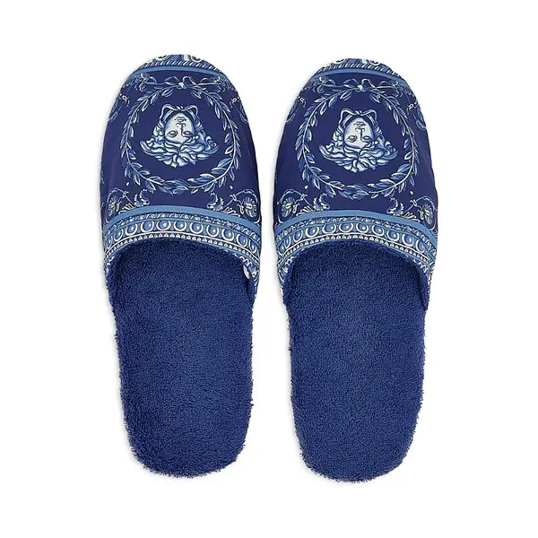Versace I Heart Baroque Bath Slippers - Sodalite B