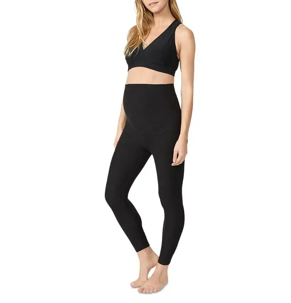 Beyond Yoga Space Dyed Love The Bump Maternity Leggings - Darkest Night