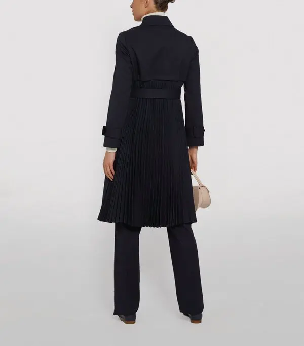 Sandro Pleated Trench Coat