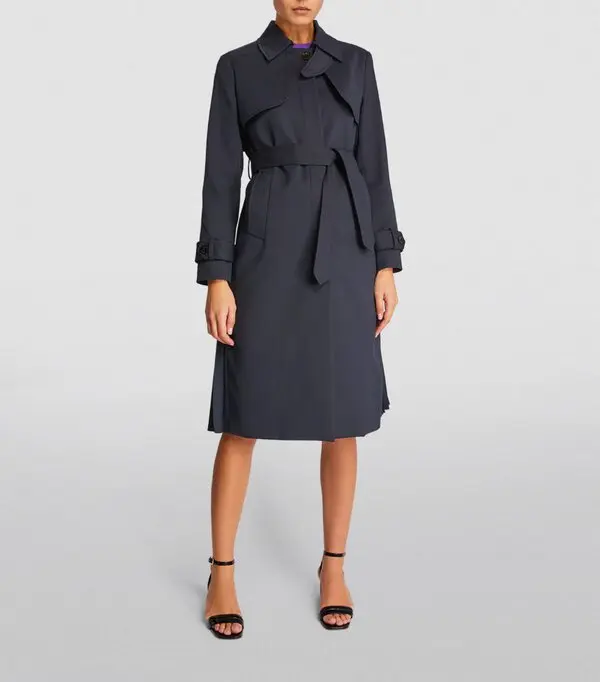 Sandro Pleated Trench Coat