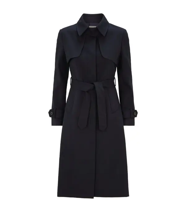 Sandro Pleated Trench Coat