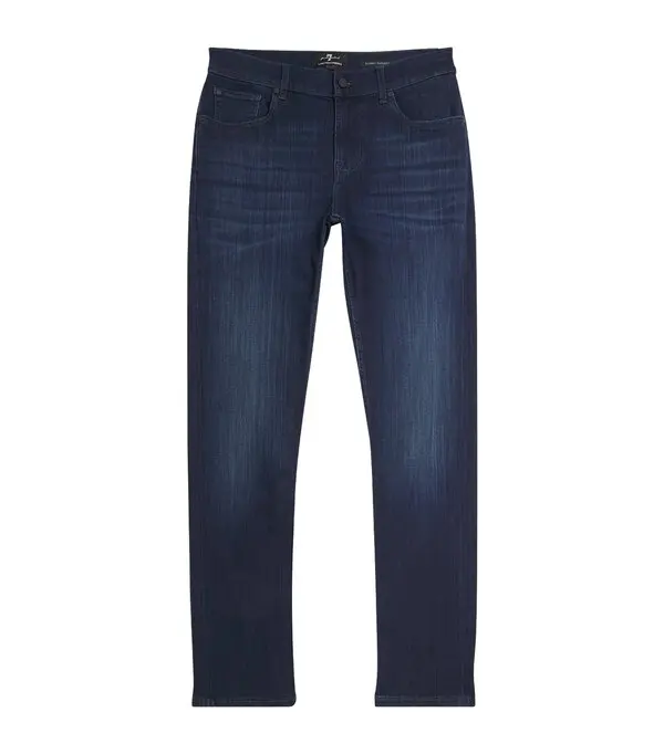 7 For All Mankind Slimmy Tapered Luxe Performance Plus Jeans - Navy