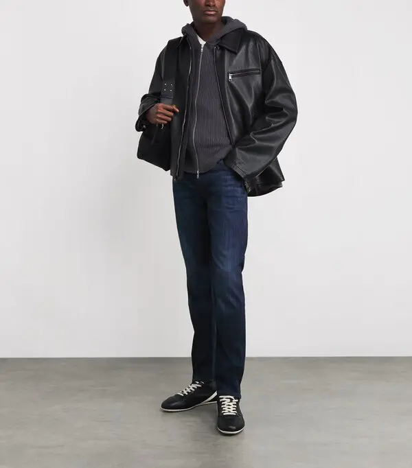 7 For All Mankind Slimmy Tapered Luxe Performance Plus Jeans - Navy
