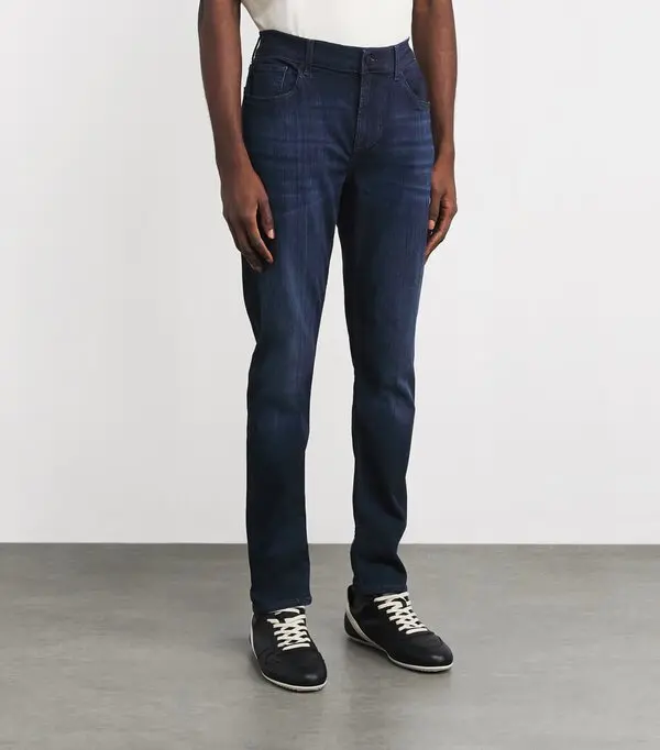 7 For All Mankind Slimmy Tapered Luxe Performance Plus Jeans - Navy