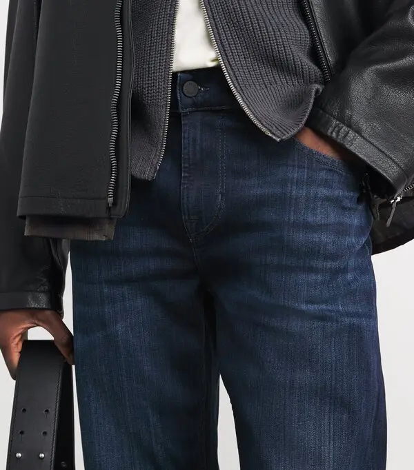 7 For All Mankind Slimmy Tapered Luxe Performance Plus Jeans - Navy
