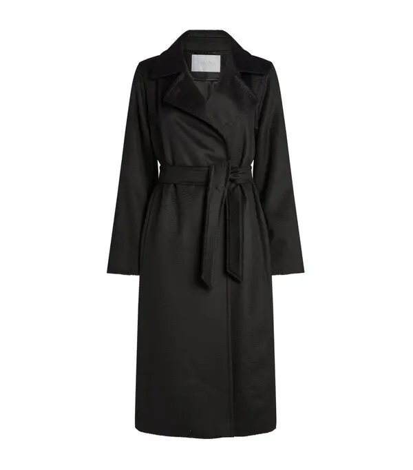 Max Mara Manuela Belted Coat - Black
