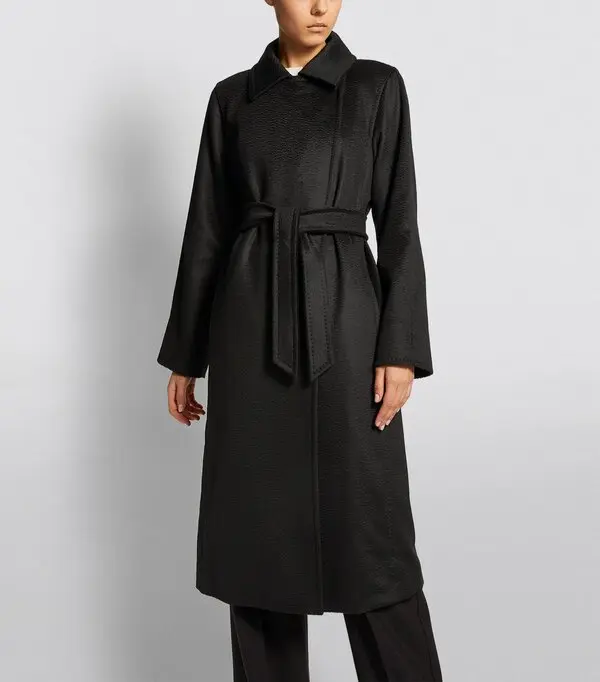 Max Mara Manuela Belted Coat - Black
