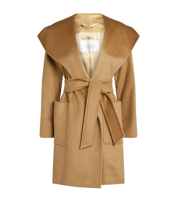 Max Mara Rialto Hooded Coat - Beige