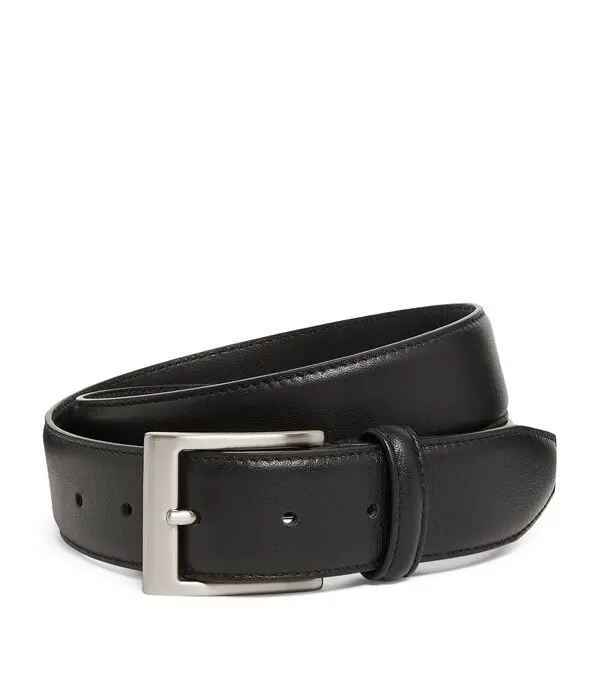 Canali Leather Belt - Black
