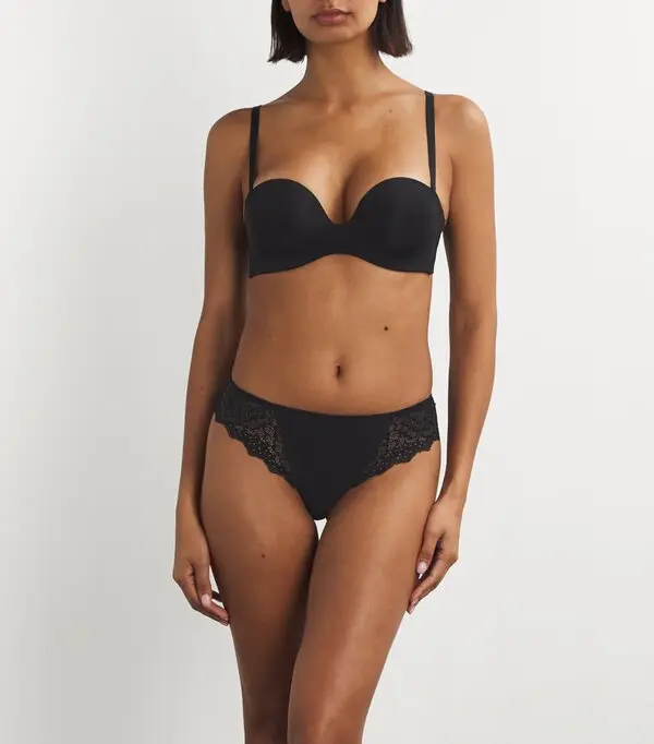 Simone Perele Lace Caresse Briefs - Black