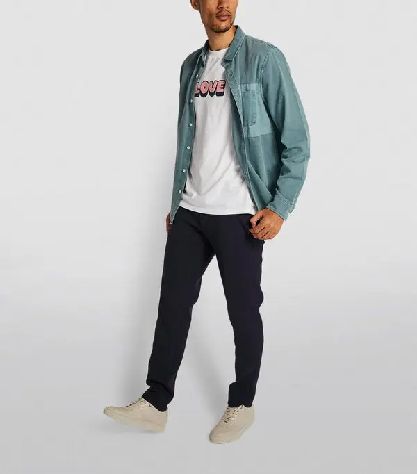 Sandro Stretch Jersey Trousers - Blue