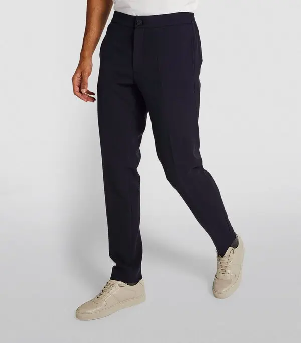 Sandro Stretch Jersey Trousers - Blue