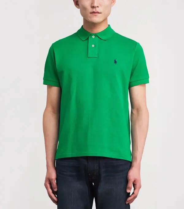 Polo Ralph Lauren Cotton Mesh Custom-fit Polo Shirt - Green