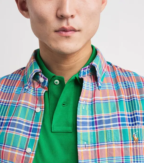 Polo Ralph Lauren Cotton Mesh Custom-fit Polo Shirt - Green