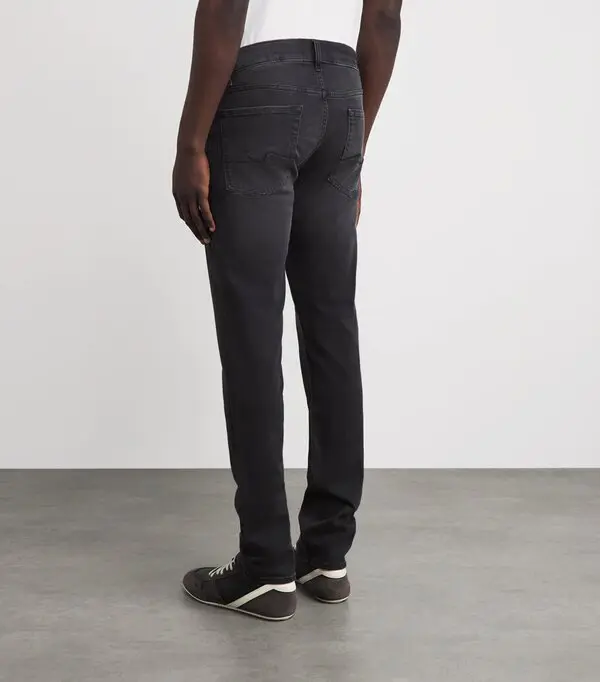 7 For All Mankind Slimmy Lux Performance Plus Jeans - Black