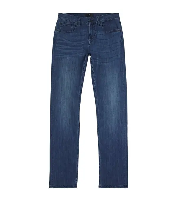 7 For All Mankind Slimmy Luxe Performance Plus Jeans - Blue