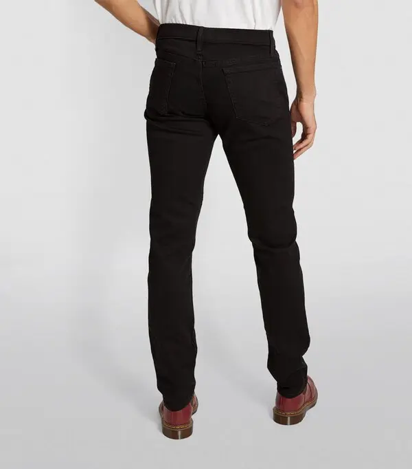 FRAME Slim L'homme Noir Jeans - Black