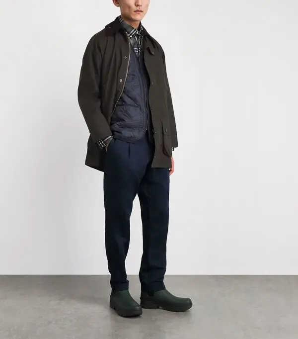 Barbour Waxed Beaufort Jacket - Green