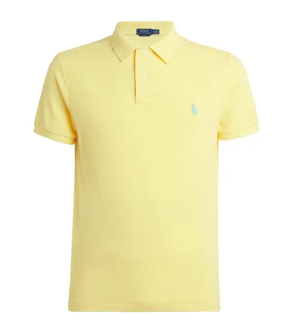 Polo Ralph Lauren Cotton Mesh Slim-fit Polo Shirt - Yellow