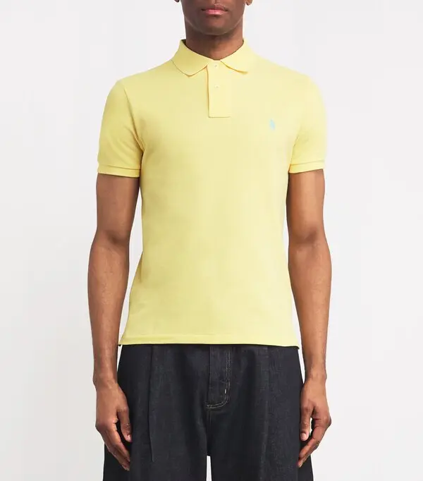 Polo Ralph Lauren Cotton Mesh Slim-fit Polo Shirt - Yellow