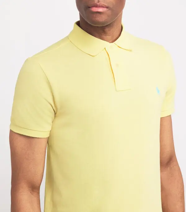 Polo Ralph Lauren Cotton Mesh Slim-fit Polo Shirt - Yellow