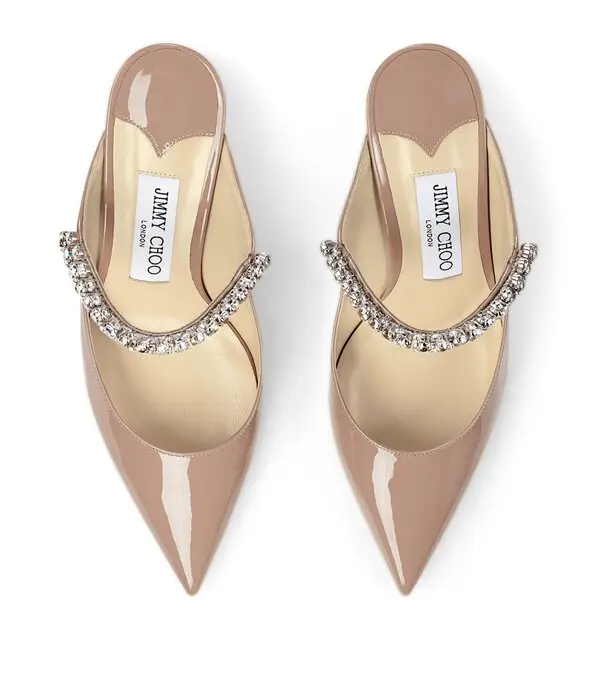 JIMMY CHOO Bing 65 Leather Mules - Pink