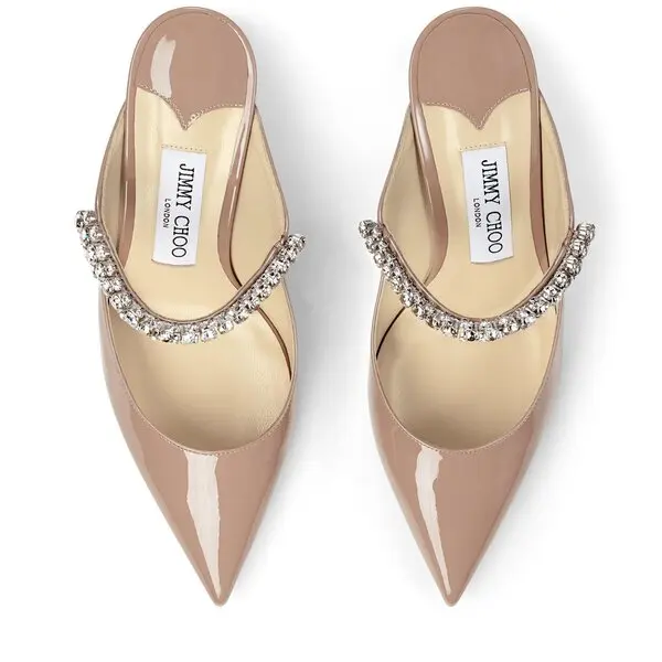 JIMMY CHOO Bing 65 Leather Mules - Pink