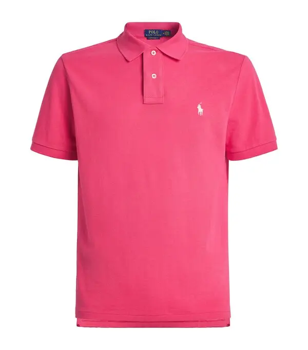 Polo Ralph Lauren Cotton Mesh Custom-fit Polo Shirt - Pink