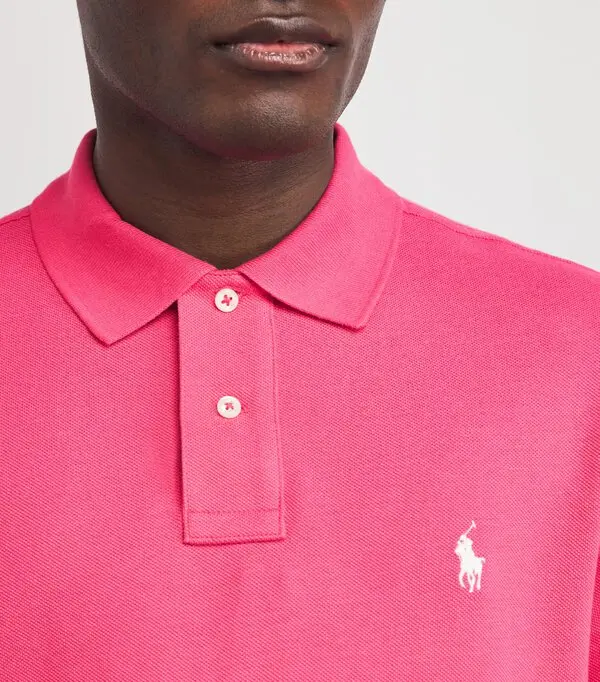 Polo Ralph Lauren Cotton Mesh Custom-fit Polo Shirt - Pink