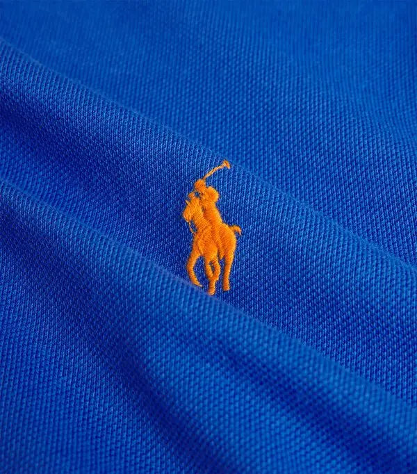 Polo Ralph Lauren Cotton Mesh Custom-fit Polo Shirt - Blue