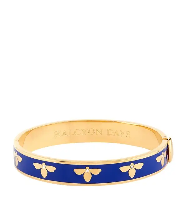 Halcyon Days Bee Bangle - Blue