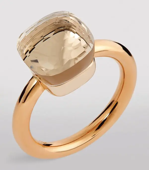 Pomellato Mixed Gold And Topaz Nudo Classic Ring