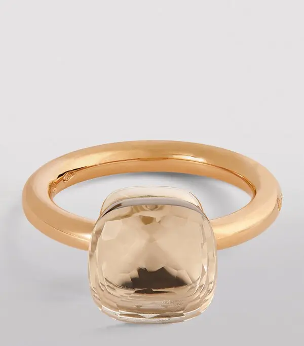 Pomellato Mixed Gold And Topaz Nudo Classic Ring