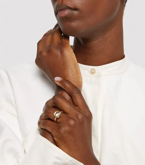 Pomellato Mixed Gold And Topaz Nudo Classic Ring