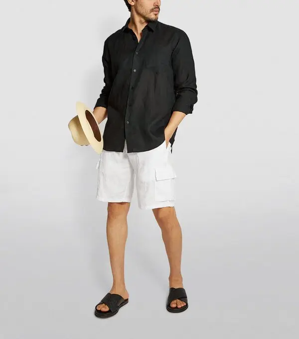 Vilebrequin Linen Caroubis Shirt - Black