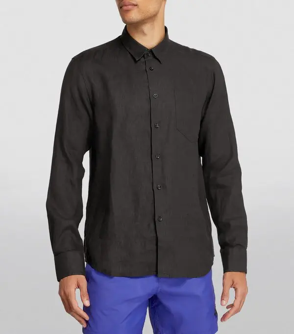 Vilebrequin Linen Caroubis Shirt - Black