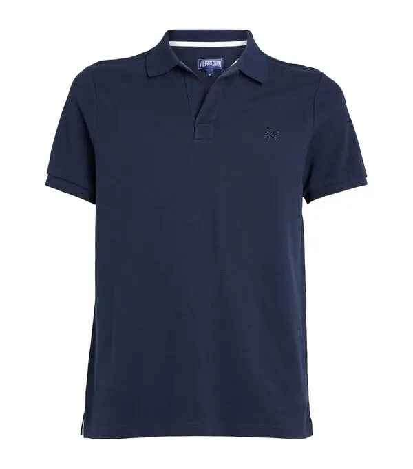 Vilebrequin Logo Polo Shirt - Navy