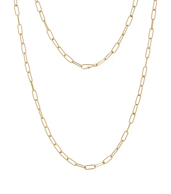 Annoushka Mini Yellow Cable Chain Necklace - Gold