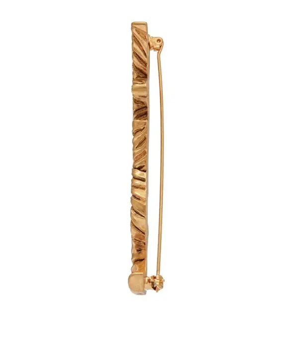 Saint Laurent Opyum Twisted Brooch