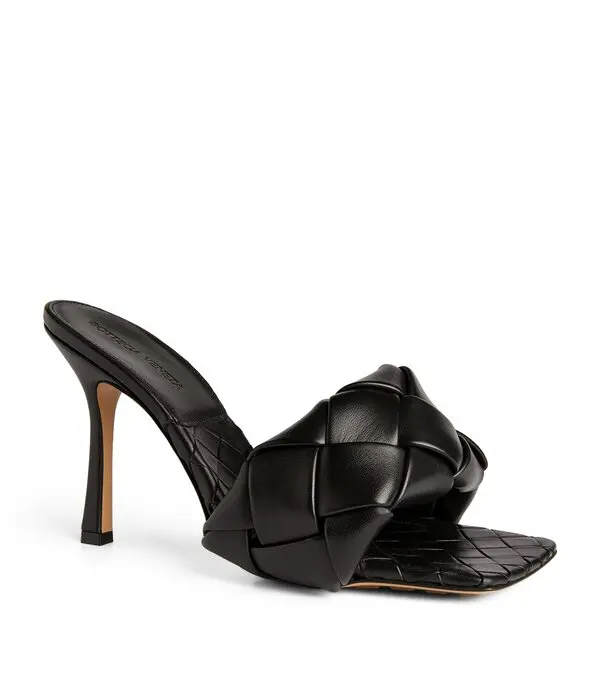 Bottega Veneta Quilted Leather Lido Mules 90