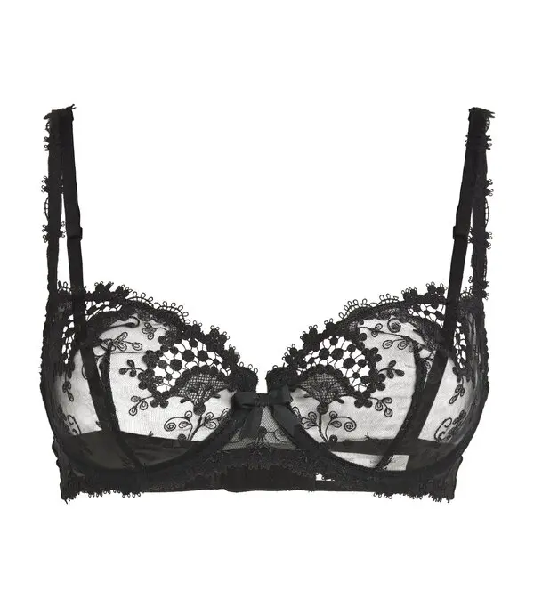 Simone Perele Lace Wish Half-cup Bra - Black
