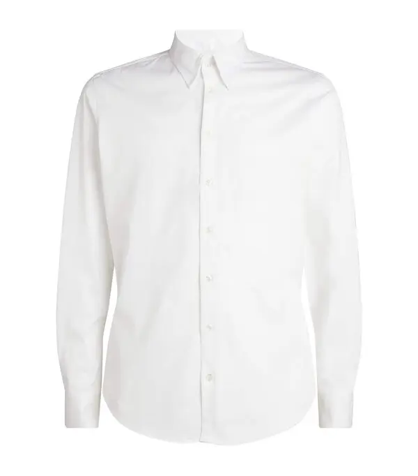Giorgio Armani Cotton Formal Shirt - White