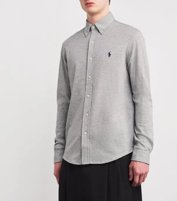 Polo Ralph Lauren Cotton Oxford Shirt - Grey