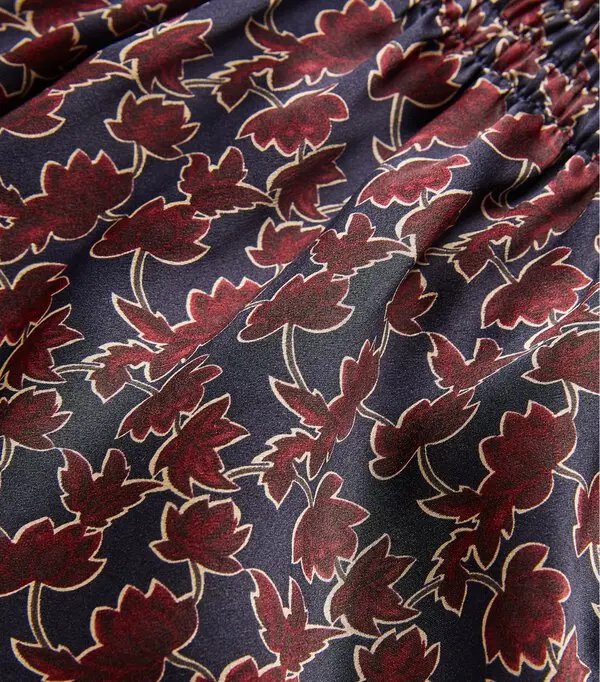 Zimmerli Silk Leaf Print Boxer Shorts - Navy