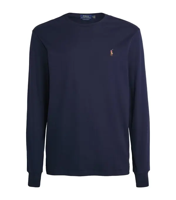 Polo Ralph Lauren Pima Cotton Long-sleeved T-shirt - Navy